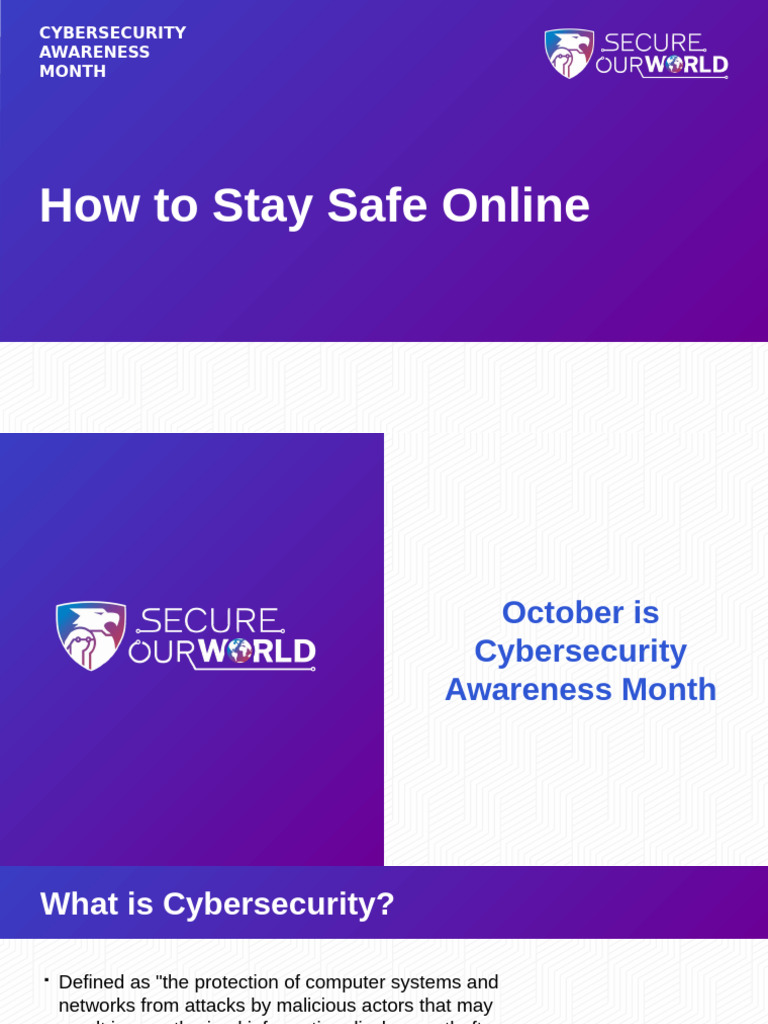 Cybersecurity Awareness Month 2024 Cyber 101 | PDF | Security ...