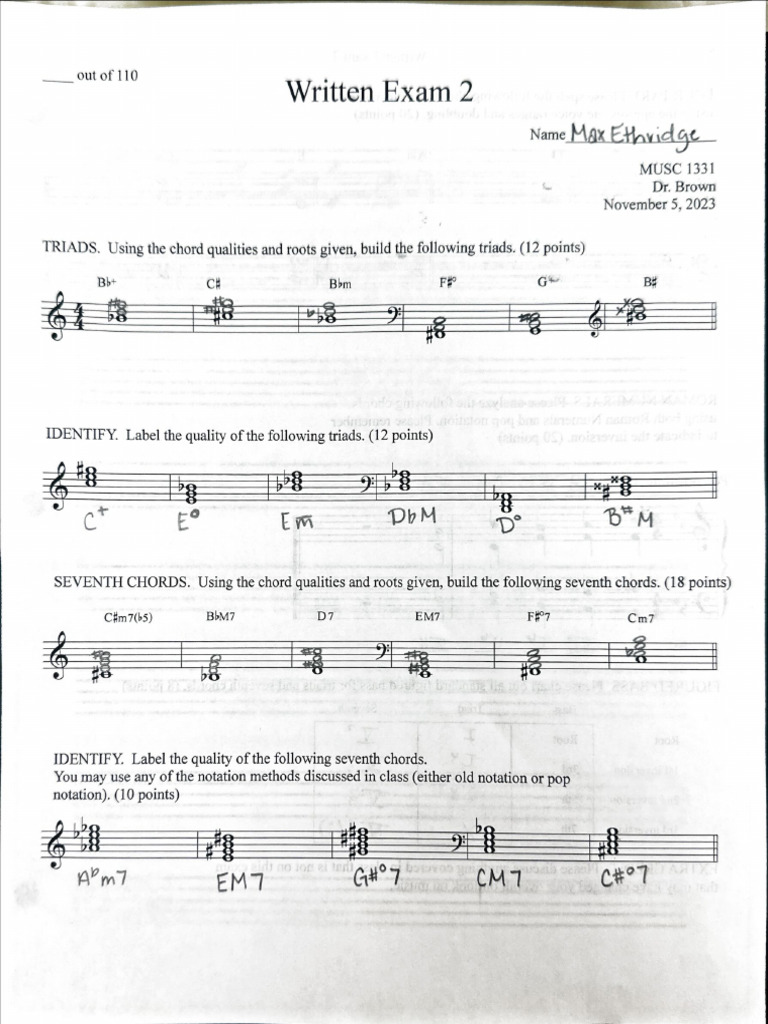 Test 2 Music Theory | PDF