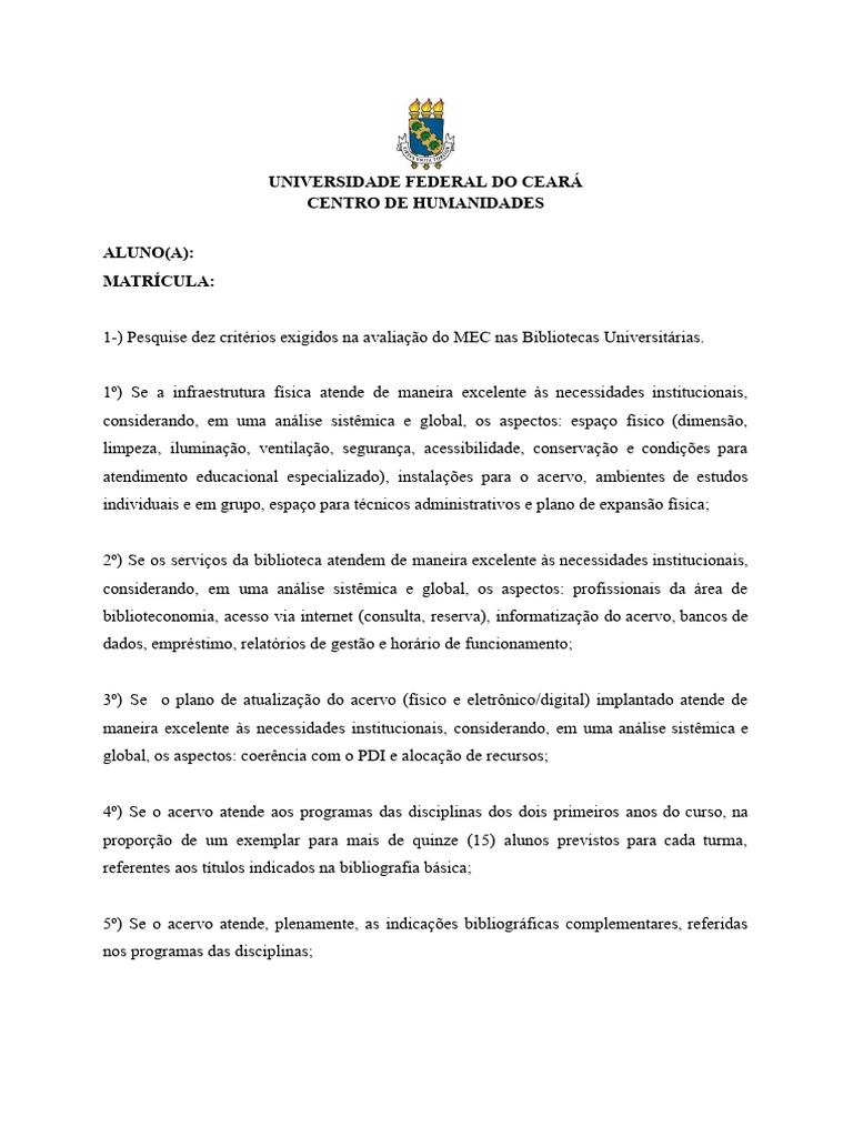 Atividade (BUE) 02 | PDF