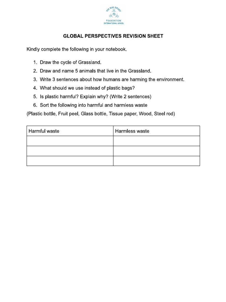 Gp Revision Worksheet | PDF