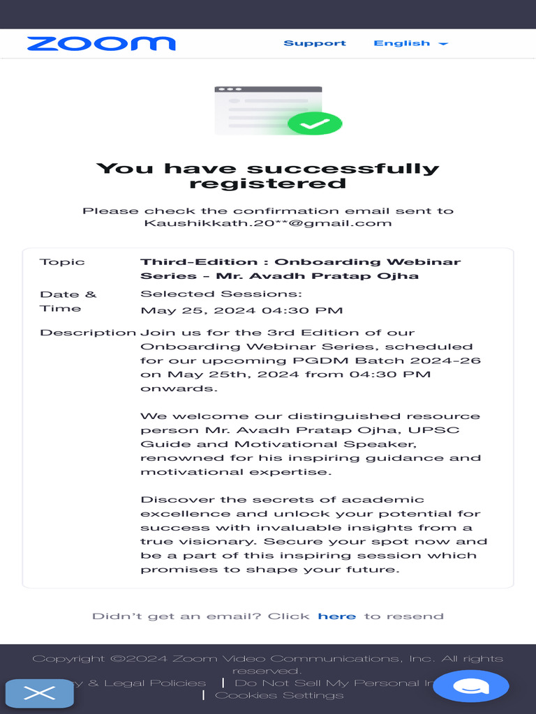 Webinar Registration - Zoom | PDF