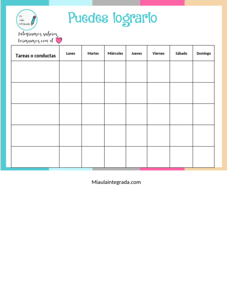 Planificación Semanal de Tareas | PDF