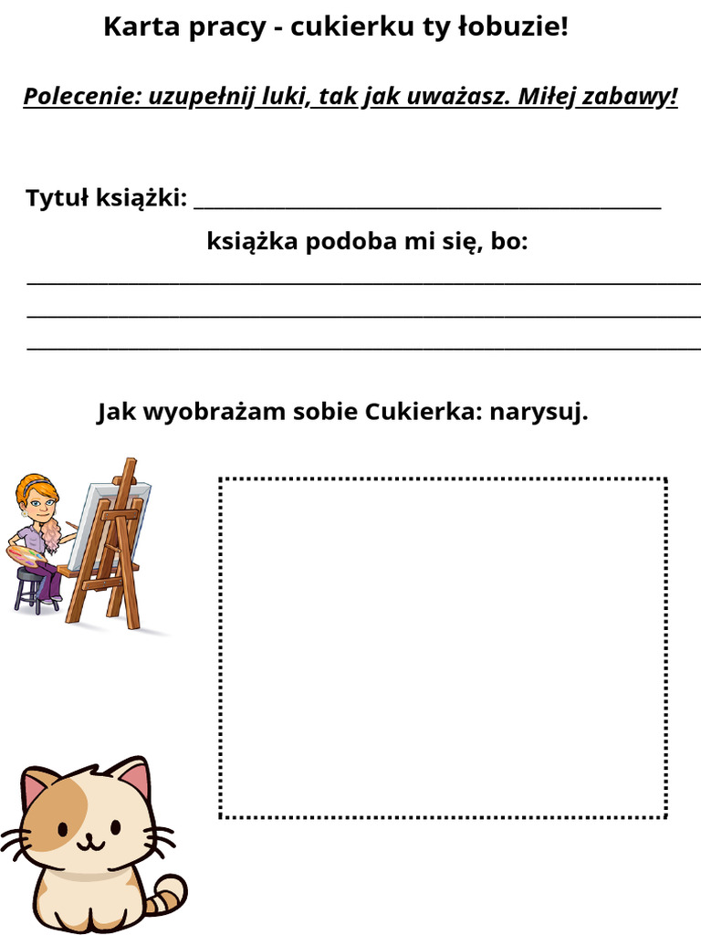 Karta Pracy - Cukierku Ty Łobuzie | PDF