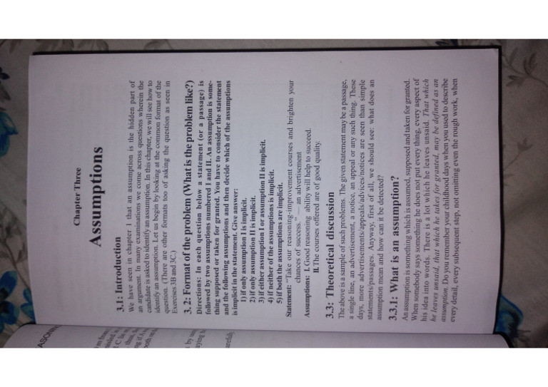 Assumption PDF | PDF