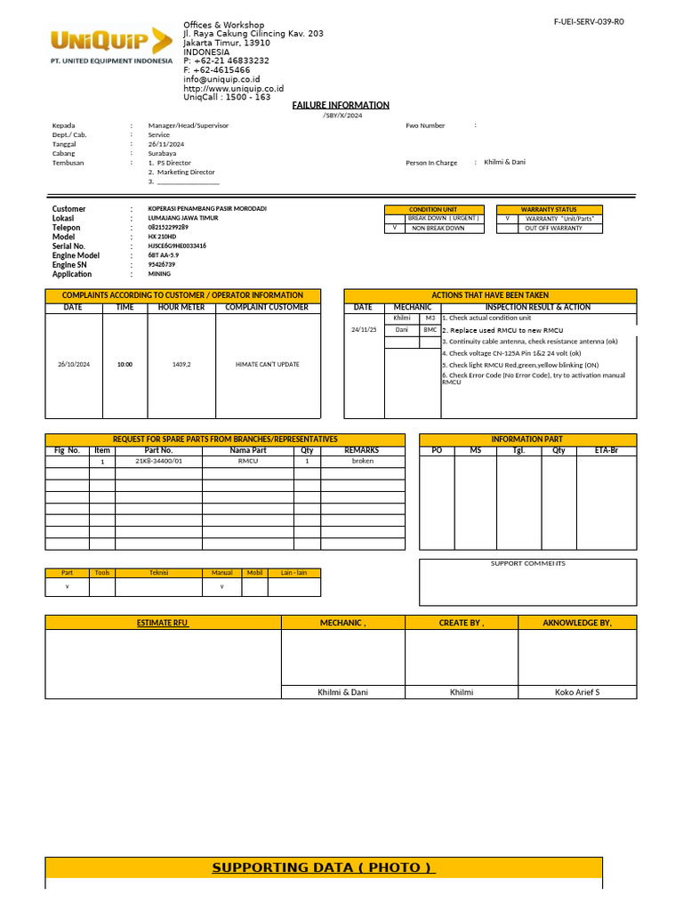TSR Himate Can't Update Hx210hd SN 33416 KPP | PDF | Electricity ...