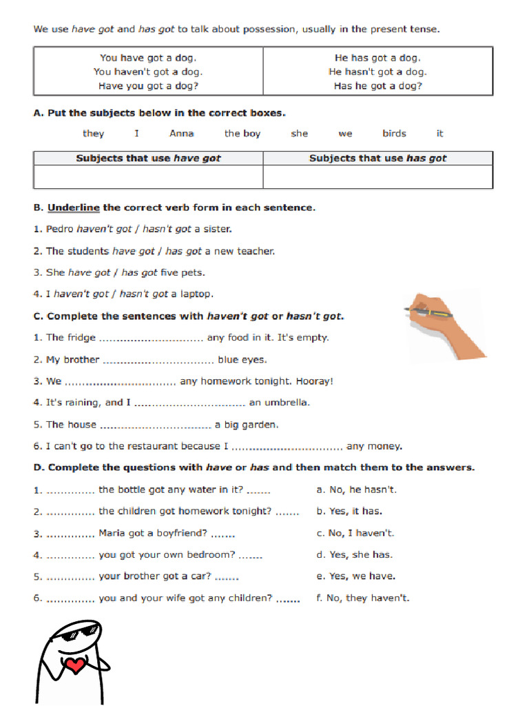 Color and Greyscale Illustrated Identify The Body Parts Worksheet For ...