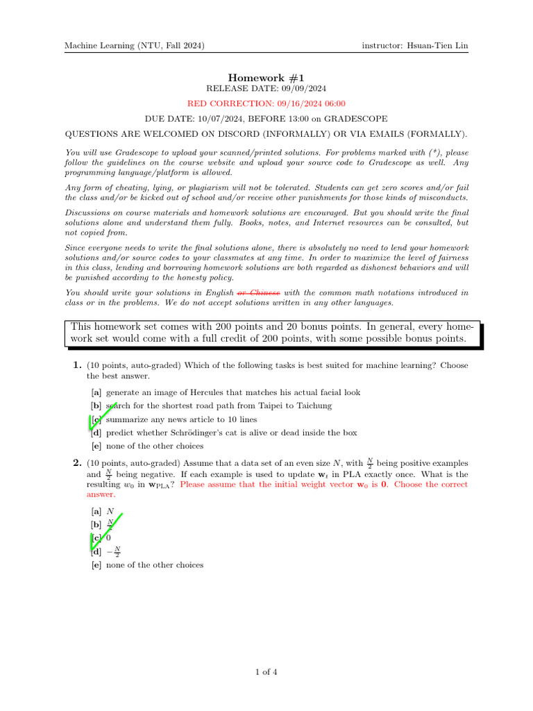 hw1_red | PDF | Algorithms | Machine Learning