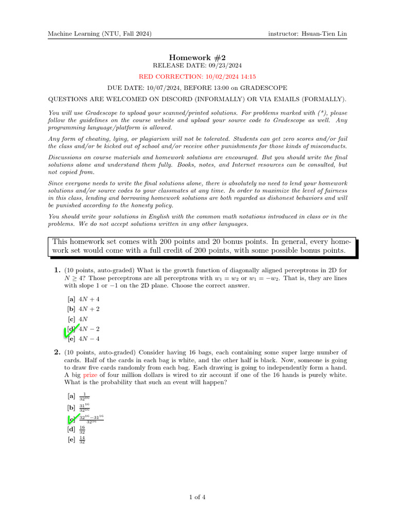 hw2 Red | PDF | Hypothesis | Applied Mathematics