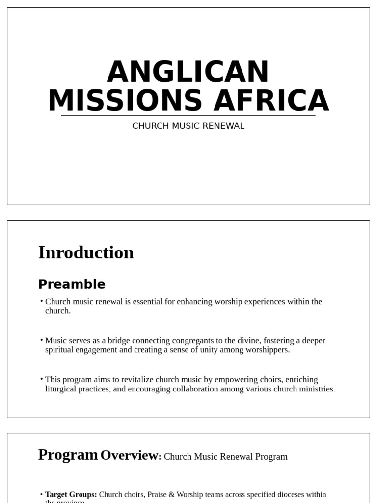 Church Music Renewal Program P.P (Autosaved) (Autosaved) | PDF ...