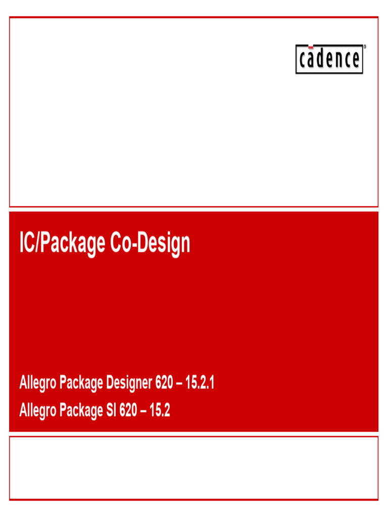 Ed Whatis ICPackage Codesign | PDF | Integrated Circuit | 3 D Computer Graphics