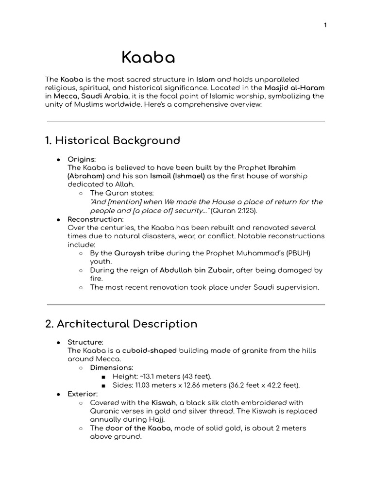 Kaaba | PDF | Hajj | Mecca