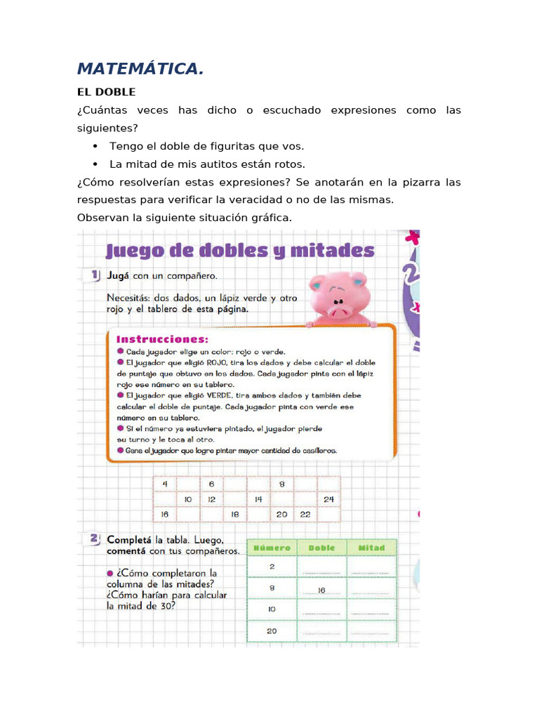 MATEMÁTICA OCTUBRE 2° C | PDF