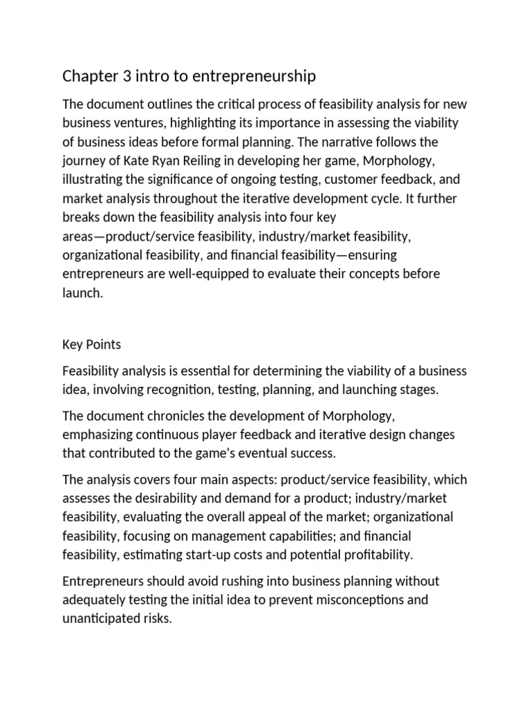 Chapter 3 intro to entrepreneurship | PDF