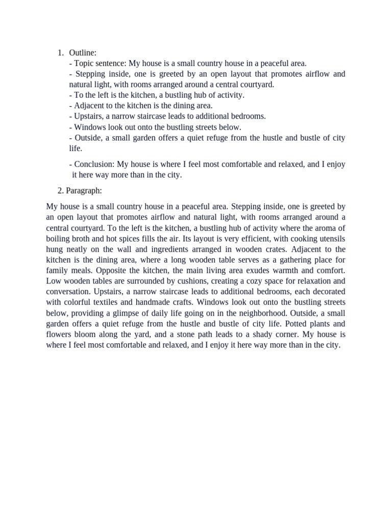 Describe A House | PDF