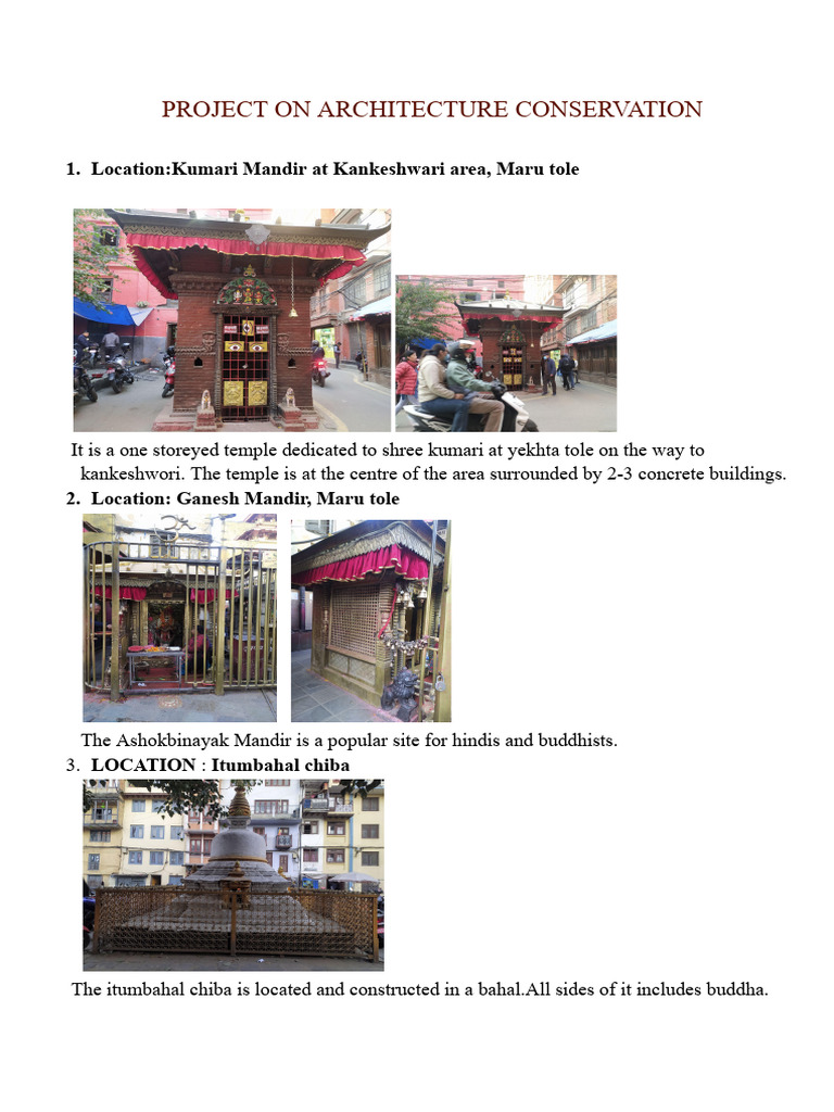 Architecture Conservation Project Locations | PDF