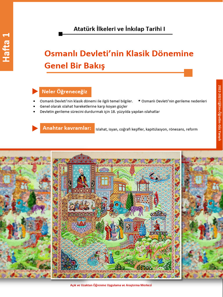 Ata 101 (1. Hafta) | PDF