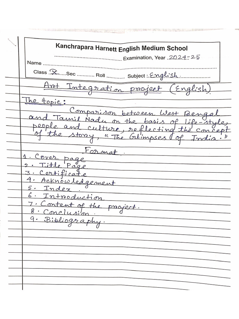 Art Integration Project Class10 | PDF