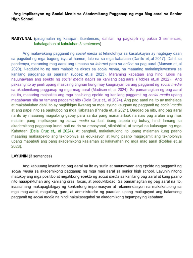 Sample NG Konseptong Papel | PDF