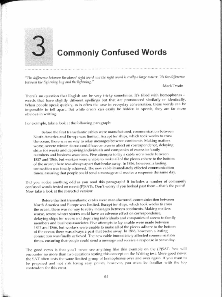 Commonly Confused Words | PDF