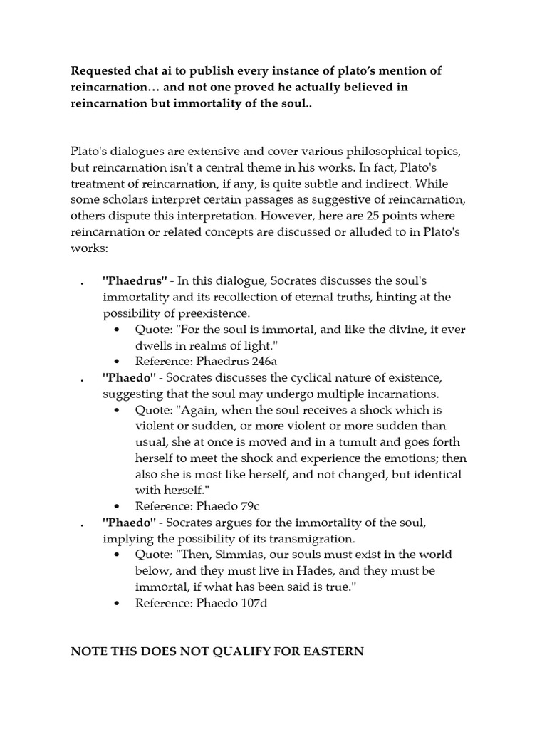 Ancient Greece IS Byzantium | PDF | Reincarnation | Plato