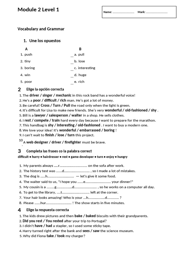 Examen 2º ESO Adaptado | PDF
