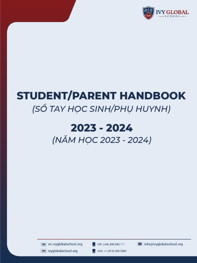 Student_Parent_Handbook_SY 2023 - 2024 | PDF