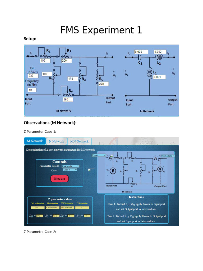 FMS Experiment 1 | PDF