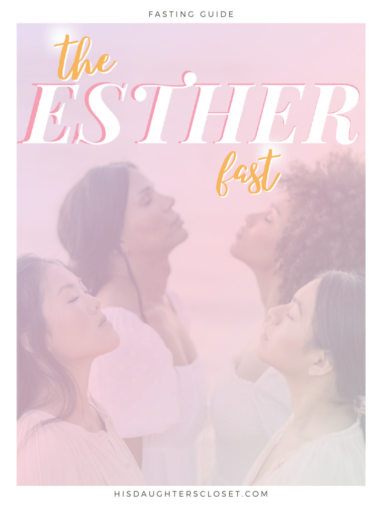 3-Day Esther Fast Guide Final | PDF | Prayer | Drink
