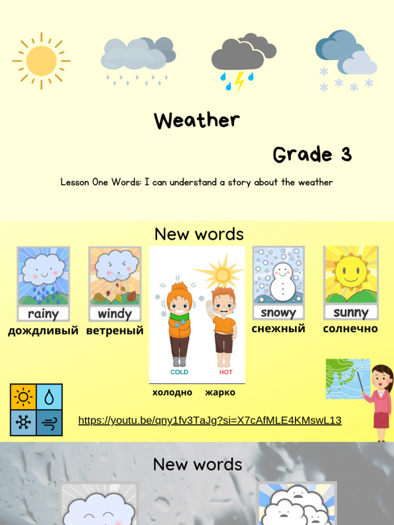 Grade 3 Weather Vocabulary Lesson | PDF