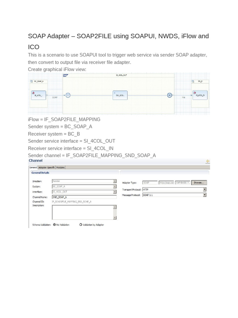 SOAP Adapter - SOAP2FILE Using SOAPUI, NWDS, Iflow and ICO | PDF | Soap | Web Service