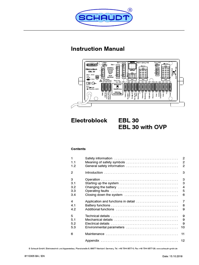 Electroblock_EBL_30_EN | PDF | Battery Charger | Fuse (Electrical)