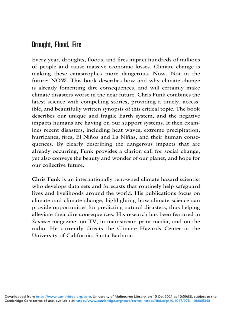 Drought, Flood, Fire, How Climate Change Contributes To Catastrophes ...