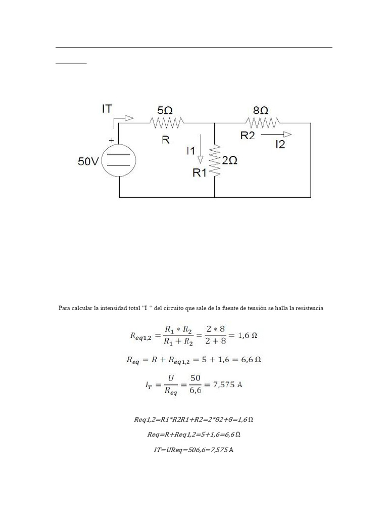 Ejercicios Resueltos de Corriente Continua. | PDF | Resistencia Eléctrica y Conductancia | Red ...
