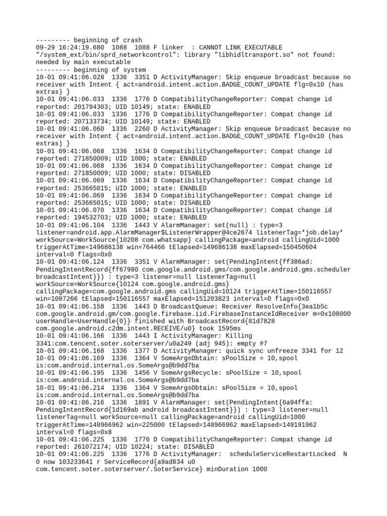 standby_android_log_2024_1001_095953 | PDF | Mobile Computers | Operating System Families