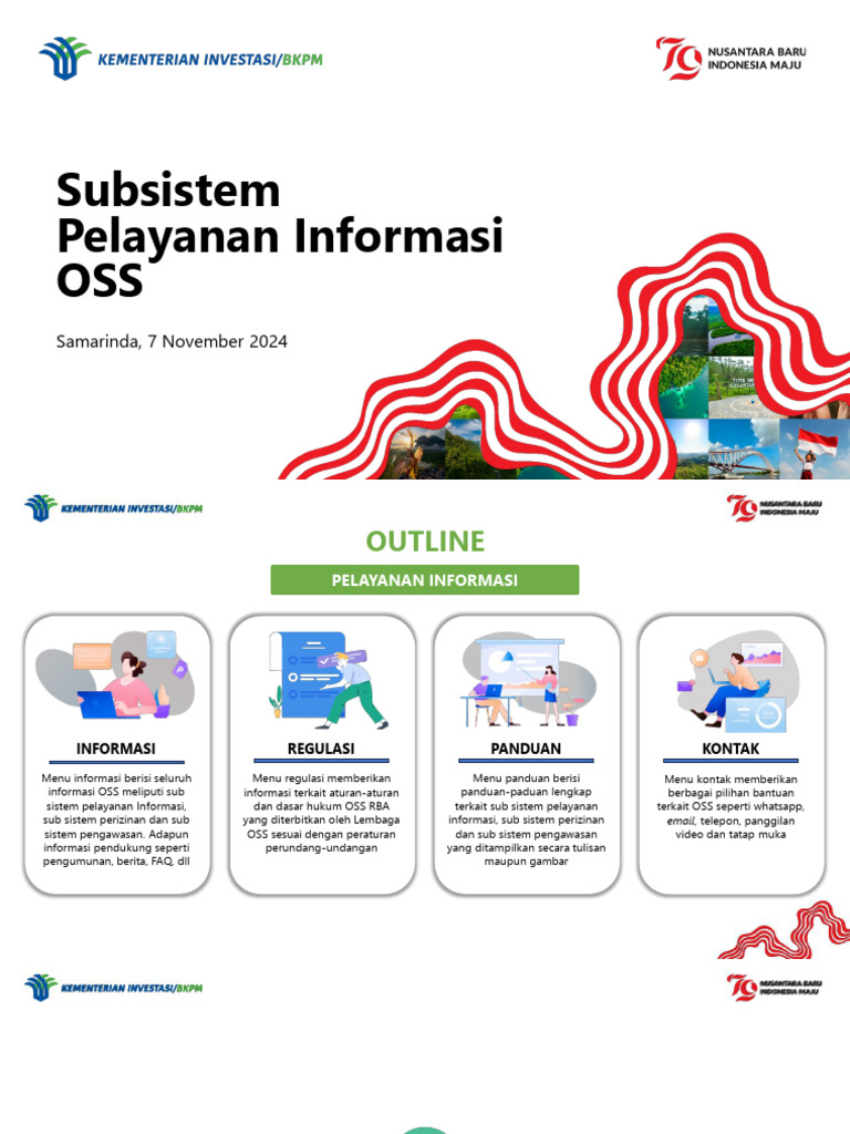 Subsistem Pelayanan Informasi OSS_2024 | PDF