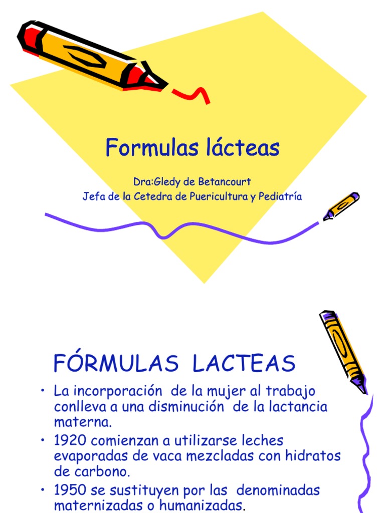 Formulas Lácteas | PDF | Formula infantil | Leche
