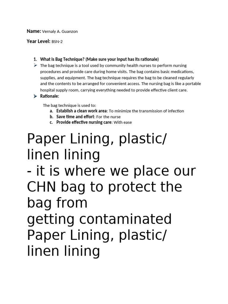 CHN assignment 1 | PDF | Hand Washing | Wound