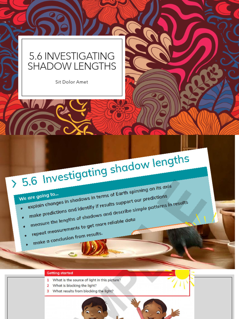Investigating Shadow Lengths | PDF