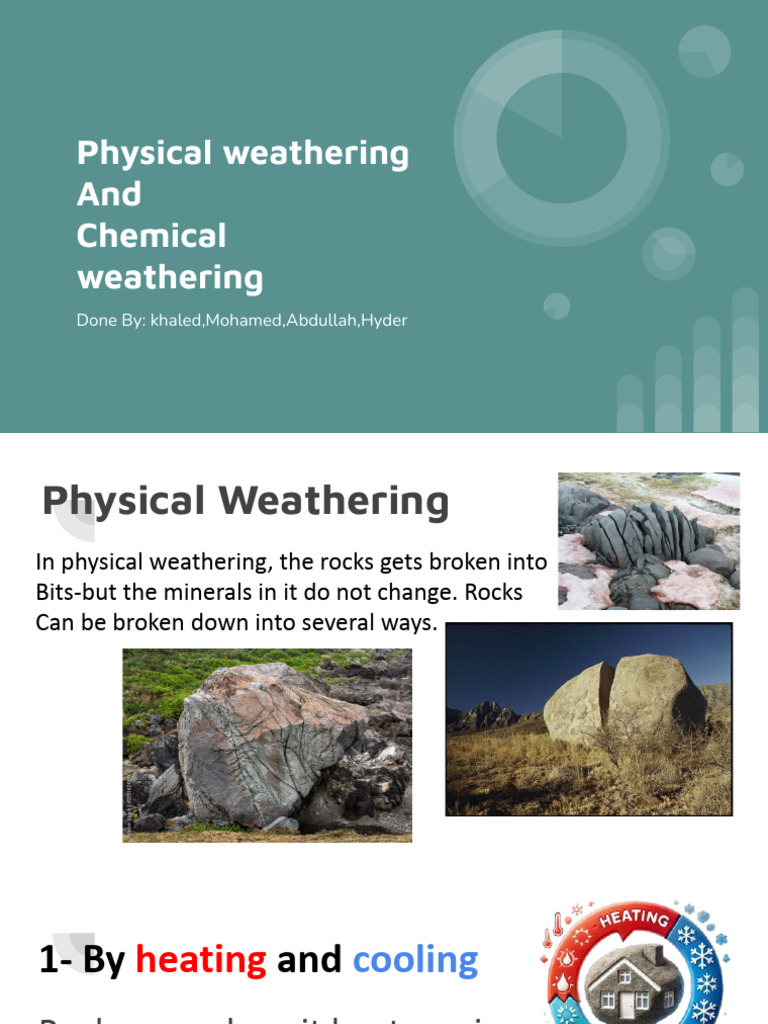 Physical Weathering and Chemical Weathering | PDF
