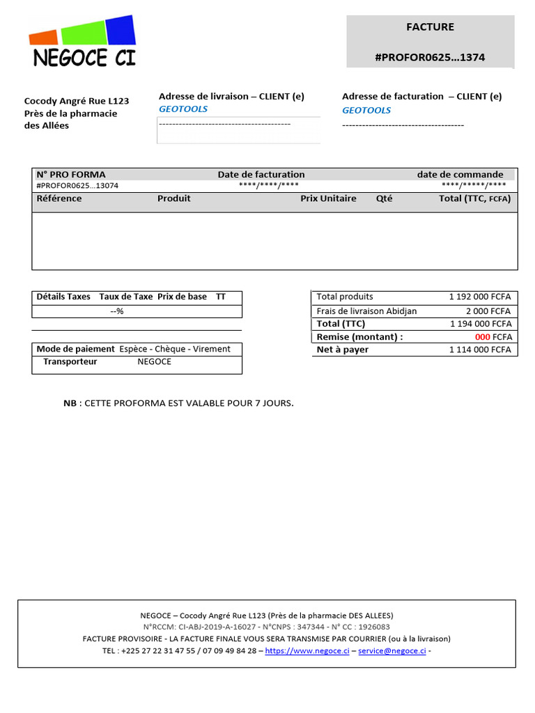 Proforma pour GPS GARMIN MAP 67 | PDF