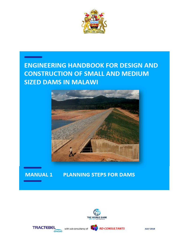 Manual 1 - Planning Steps For Dams | PDF | Dam | Spillway