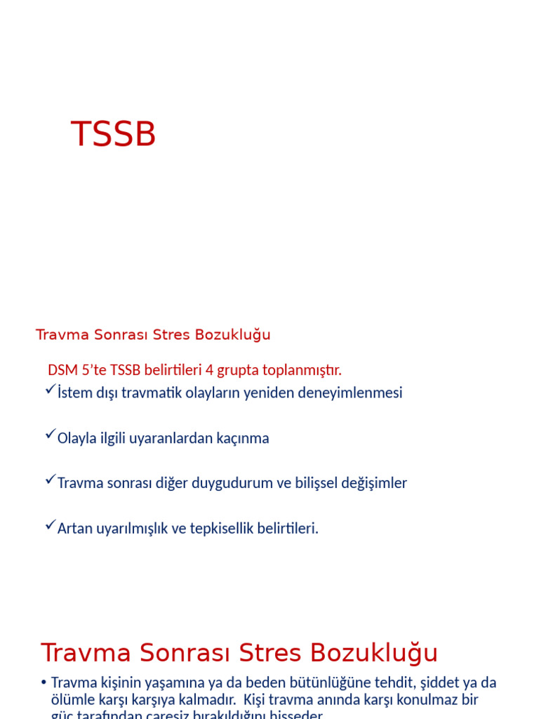TSSB | PDF