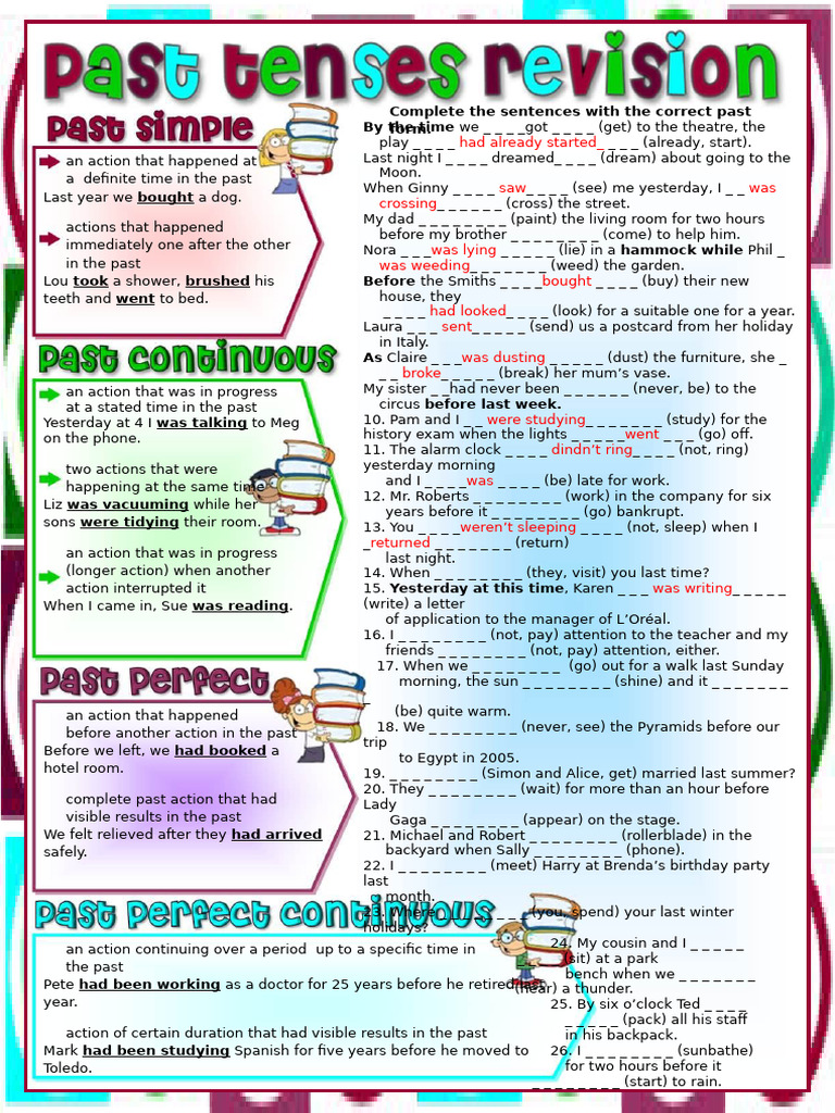 past tenses | PDF