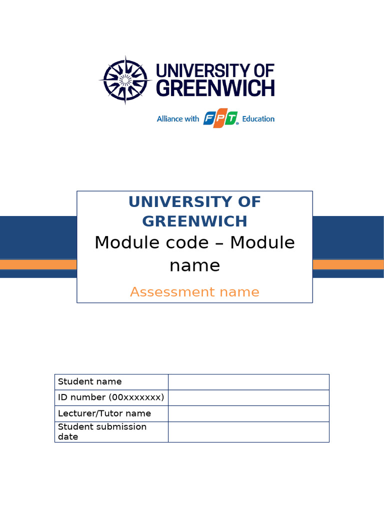 Cover Page UoG (Sample) | PDF