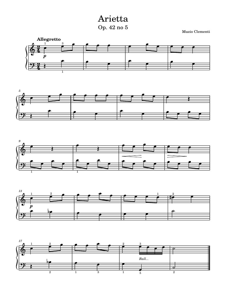 Arietta - Grieg | PDF