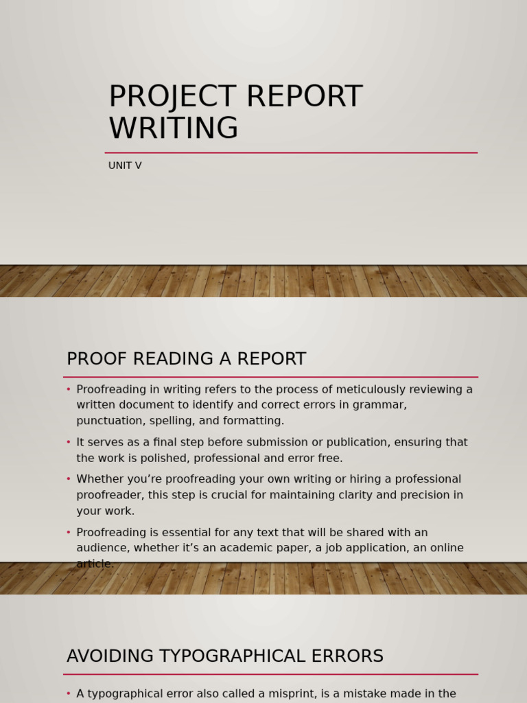 Unit 5-Report Writing | PDF | Proofreading | Human Communication