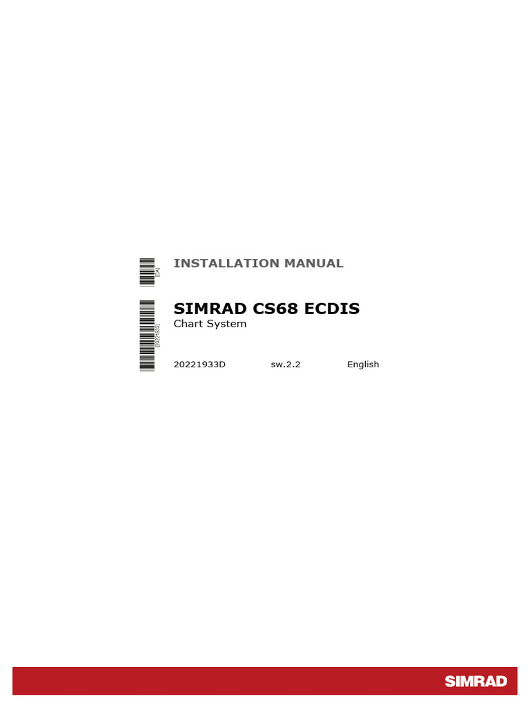 CS68 Ecdis Installation Manual | PDF | Input/Output | Usb