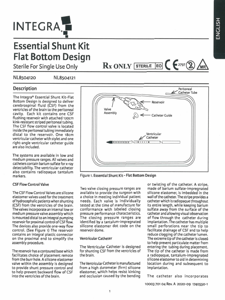 Essential Shut Kit Burr Hole NL850411210 - 121 IFU (Rev A) | PDF