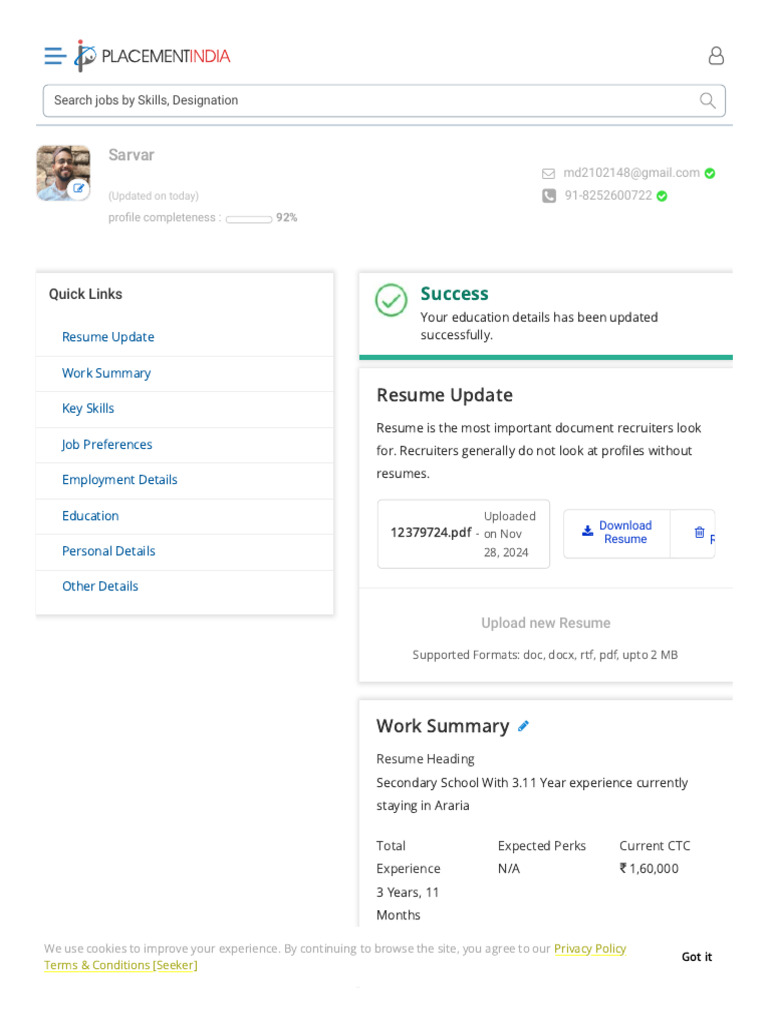 Job Seeker My Folder | PDF | Résumé