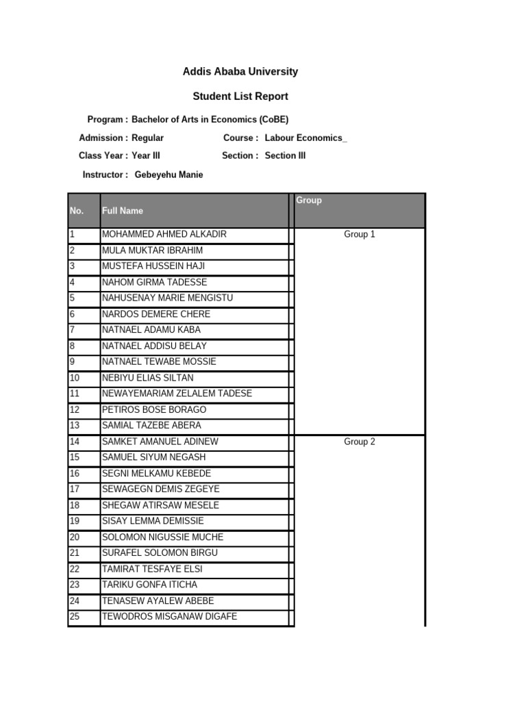Student Attendance Report Design | PDF